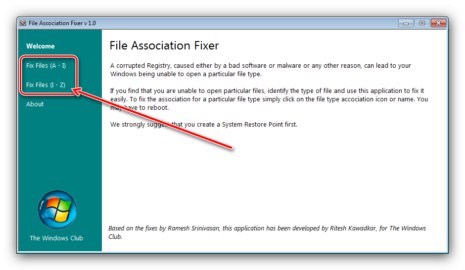 تغییر ارتباط فایل ها در ویندوز 7