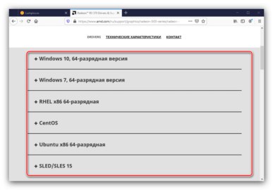درایور های Radeon RX 570
