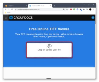 Как да отворите TIF файл онлайн