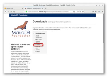 Установка MariaDB в CentOS 7