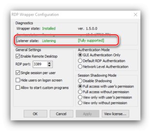 RDP Wrap не работи след надстройка на Windows 10